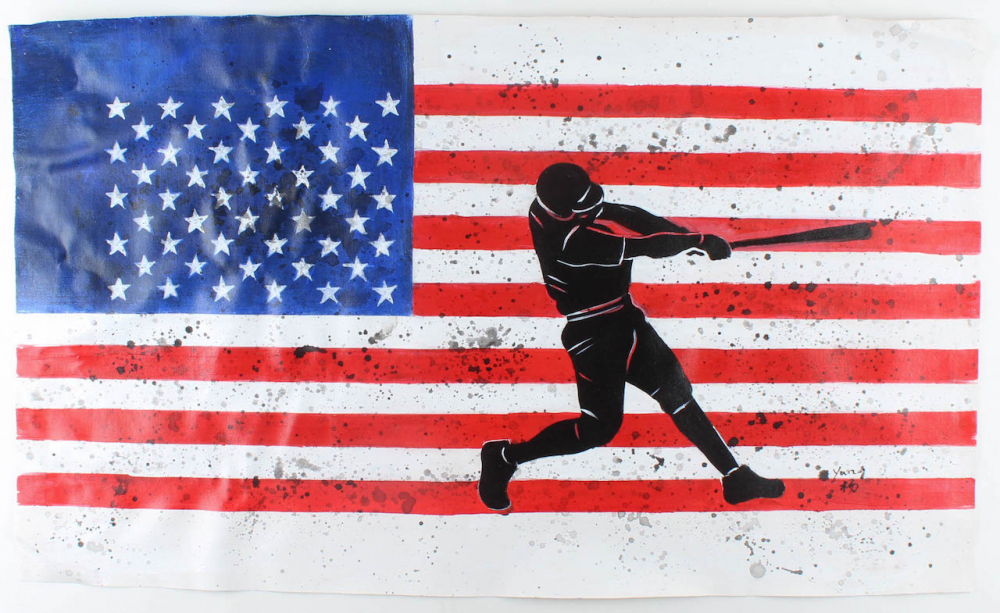 Rodney Weng - "America's Pastime" 22x37 Original Oil Panting on Linen ...