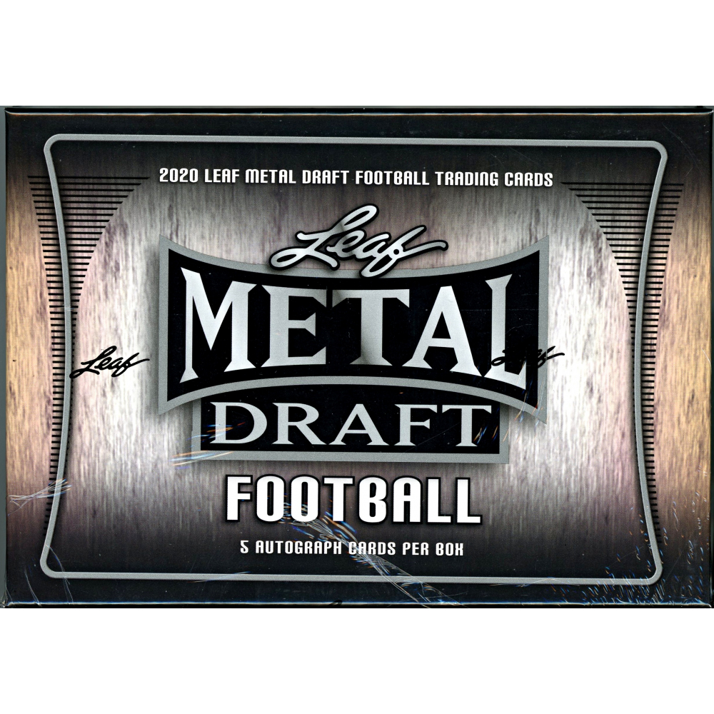 2020 Leaf Metal Draft Football Hobby Box of (5) Cards | Pristine Auction