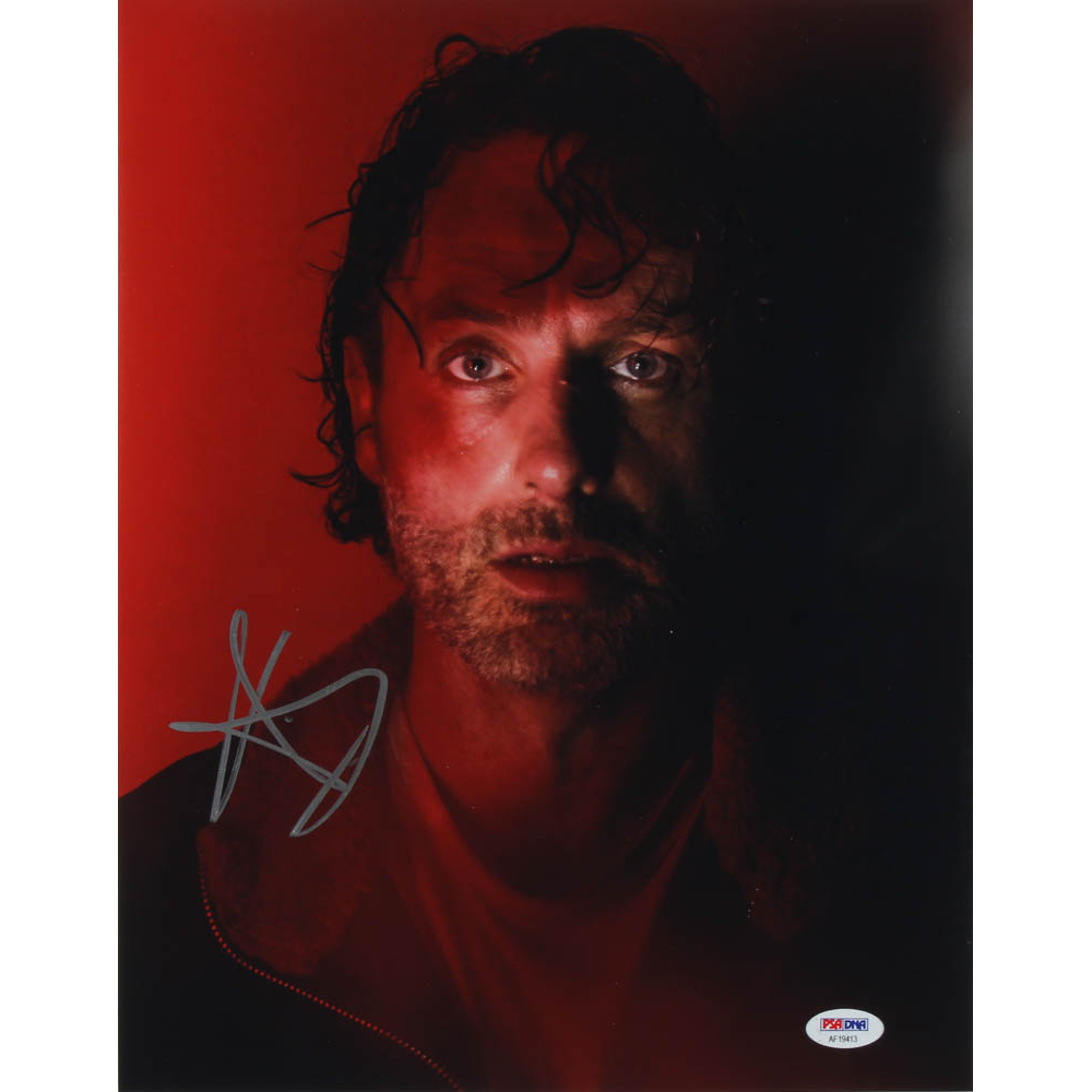 Andrew Lincoln Signed "The Walking Dead" 11x14 Photo (PSA Hologram ...