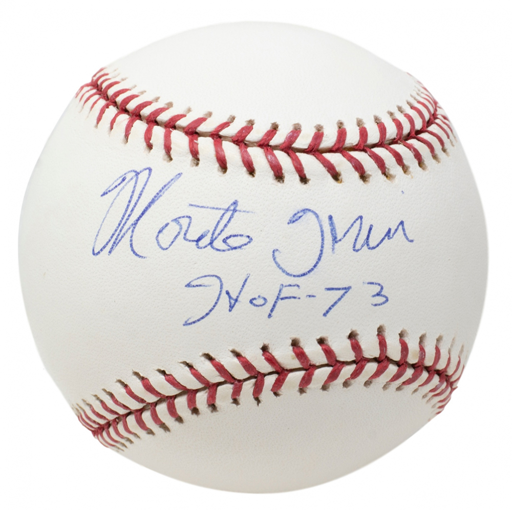 Monte Irvin Signed OML Baseball Inscribed "HOF - 73" (Beckett COA ...