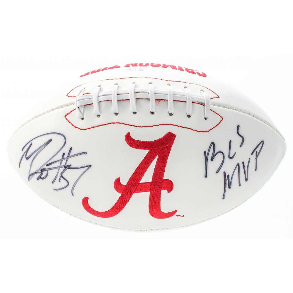Marcell Dareus Signed Alabama Crimson Tide Logo Football Inscribed "BCS ...