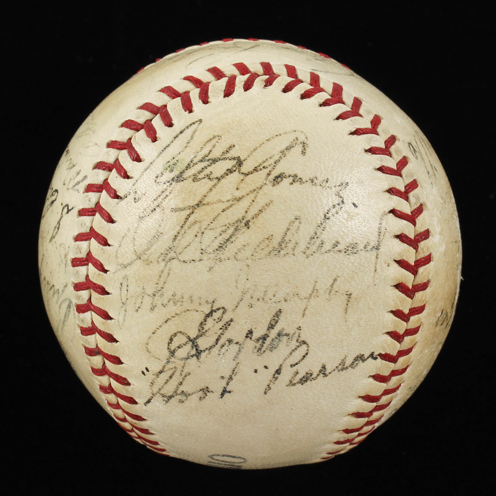 1940-41 Yankees OL Baseball Signed by (27) with Joe DiMaggio, Red ...