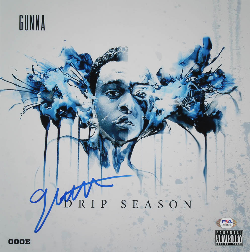 Gunna Signed 12x12 Drip Season Album Cover (PSA Hologram) | Pristine ...