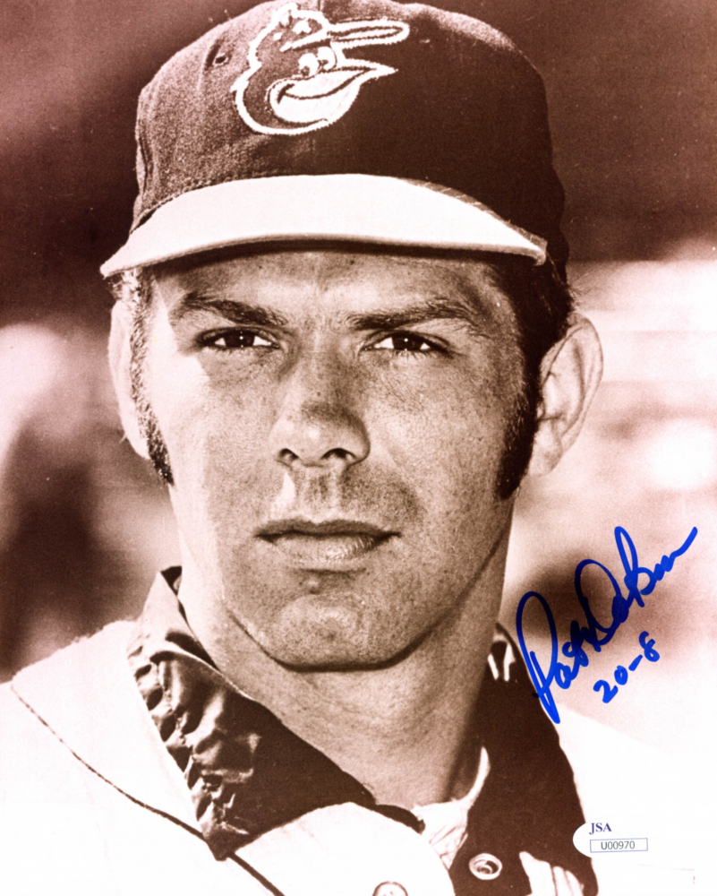 Pat Dobson Signed Orioles 8x10 Photo Inscribed "20-9" (JSA COA ...
