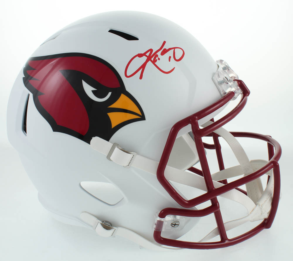 Kyler Murray Signed Cardinals Full-Size Flat White Speed Helmet ...