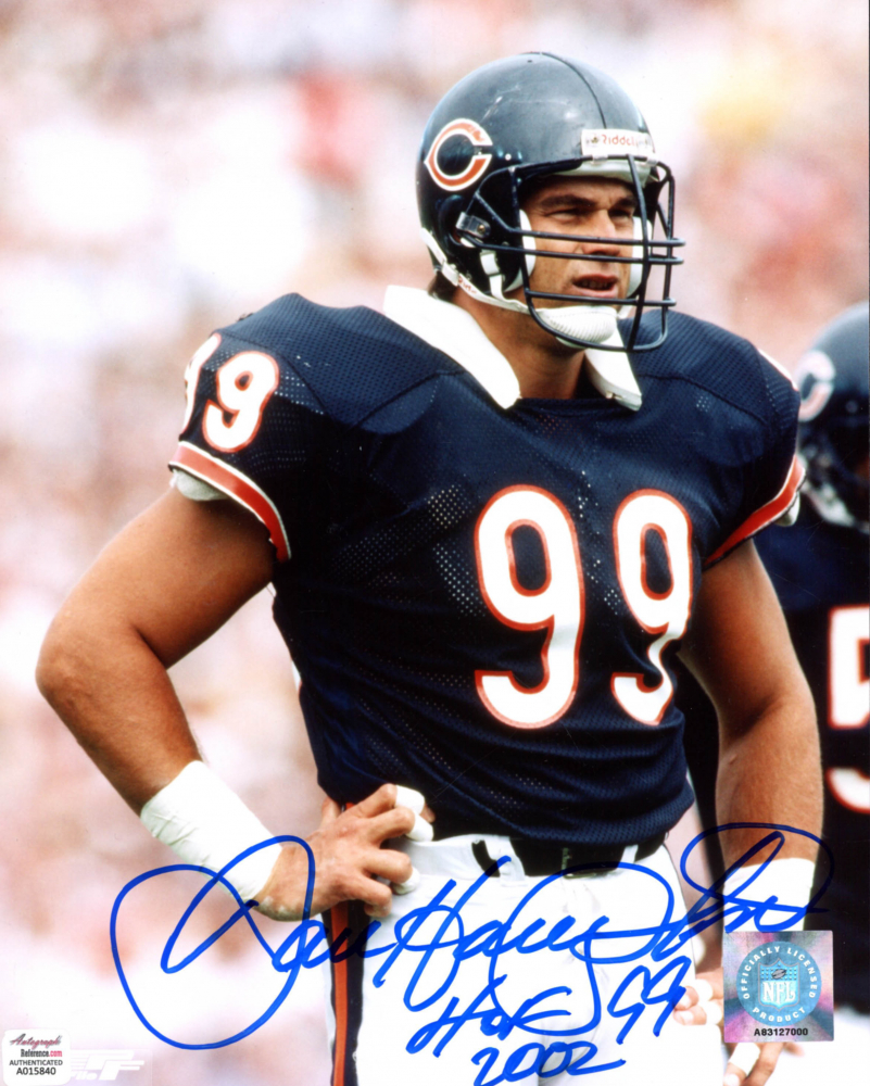 Dan Hampton Signed Bears 8x10 Photo Inscribed "HOF 2002" (Autograph ...