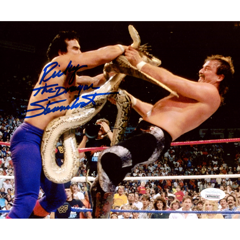 Ricky "The Dragon" Steamboat Signed 8x10 Photo (JSA COA) | Pristine Auction