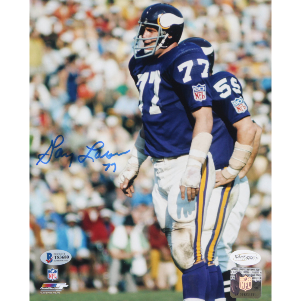 Gary Larsen Signed Vikings 8x10 Photo (Beckett COA & TSE Hologram ...