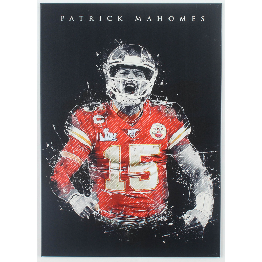 Patrick Mahomes Chiefs 12x17 Limited Edition Metal Art Print | Pristine ...