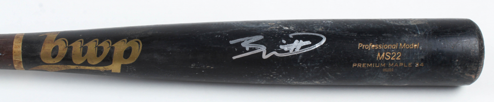 Bobby Witt Jr. Signed Game-Used BWP Professional Model Baseball Bat ...