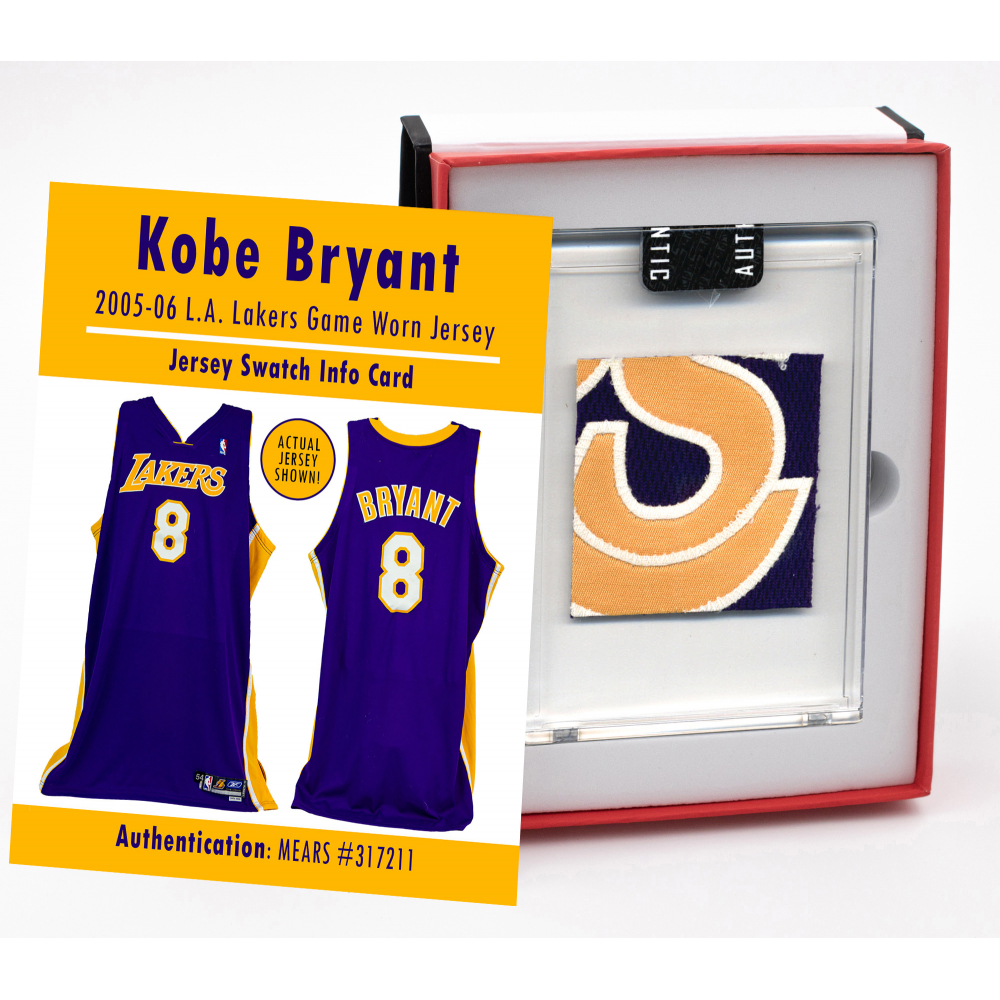 KOBE BRYANT 2005-06 LAKERS GAME JERSEY MYSTERY SWATCH BOX! | Pristine ...