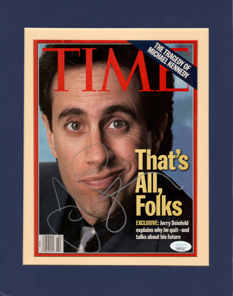 Jerry Seinfeld Signed 11x14 Custom Matted Magazine (JSA COA) | Pristine ...