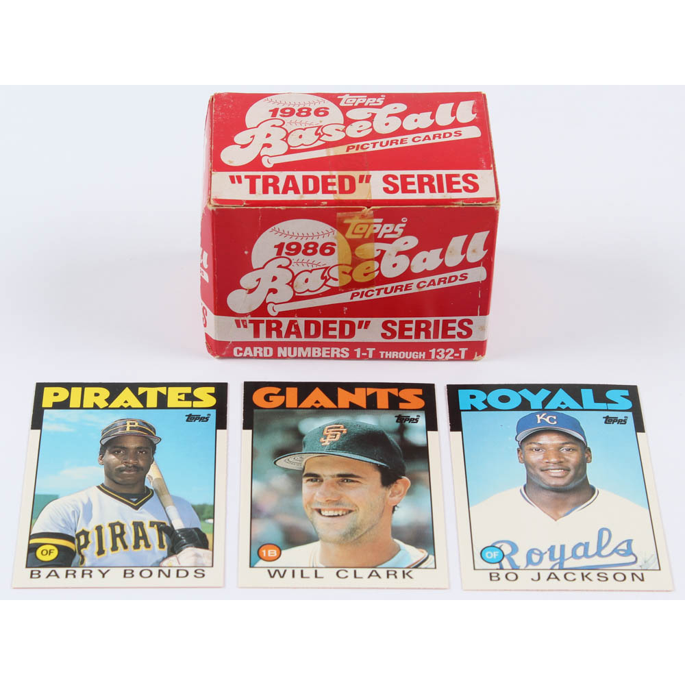1986 Topps Traded Complete Set of (132) Baseball Cards with Barry Bonds ...