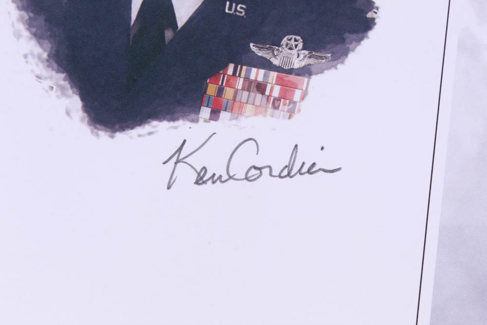 "Courage, Innovation, & Resiliency" 18.75x28 Poster Signed By (10) with ...