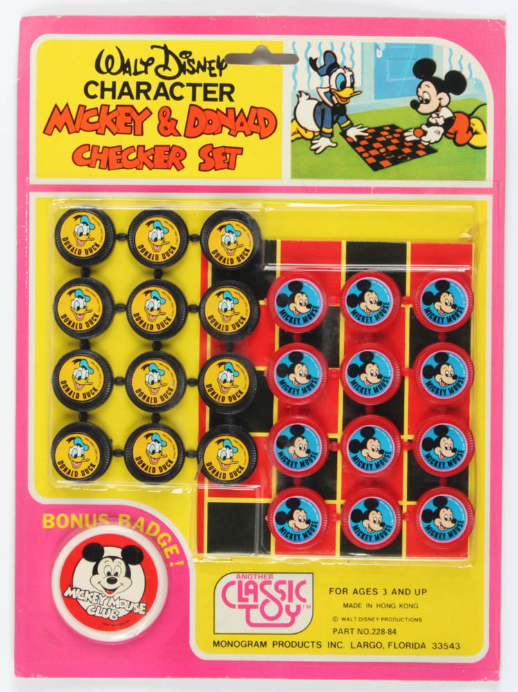 Vintage Disney's "Mickey Mouse & Donald Duck" Factory Sealed Checker ...