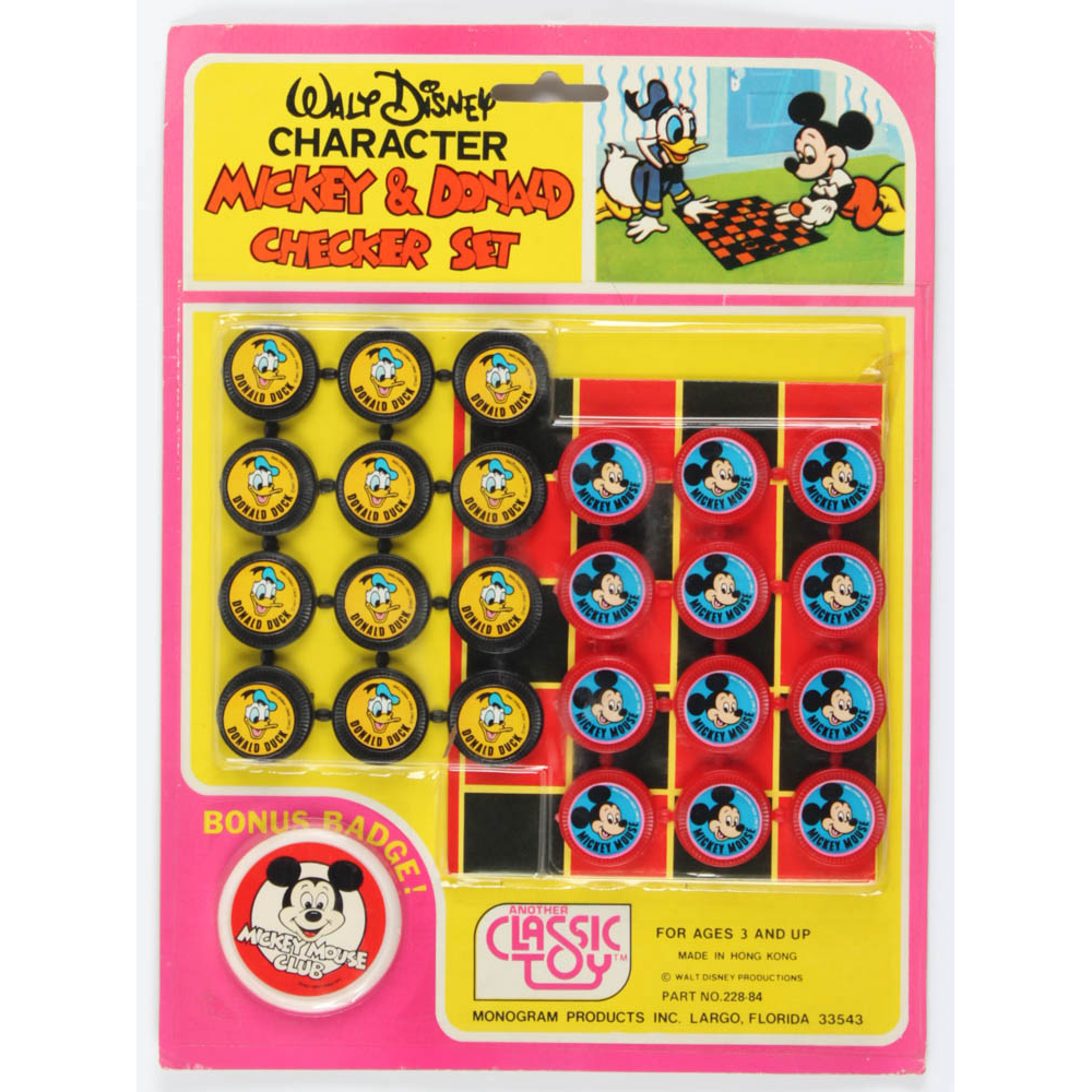 Vintage Disney's "Mickey Mouse & Donald Duck" Factory Sealed Checker ...