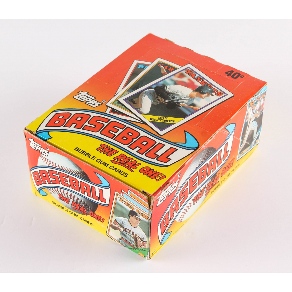 1988 Topps "The Real One" Bubble Gum Baseball Cards Box with (36) Packs ...