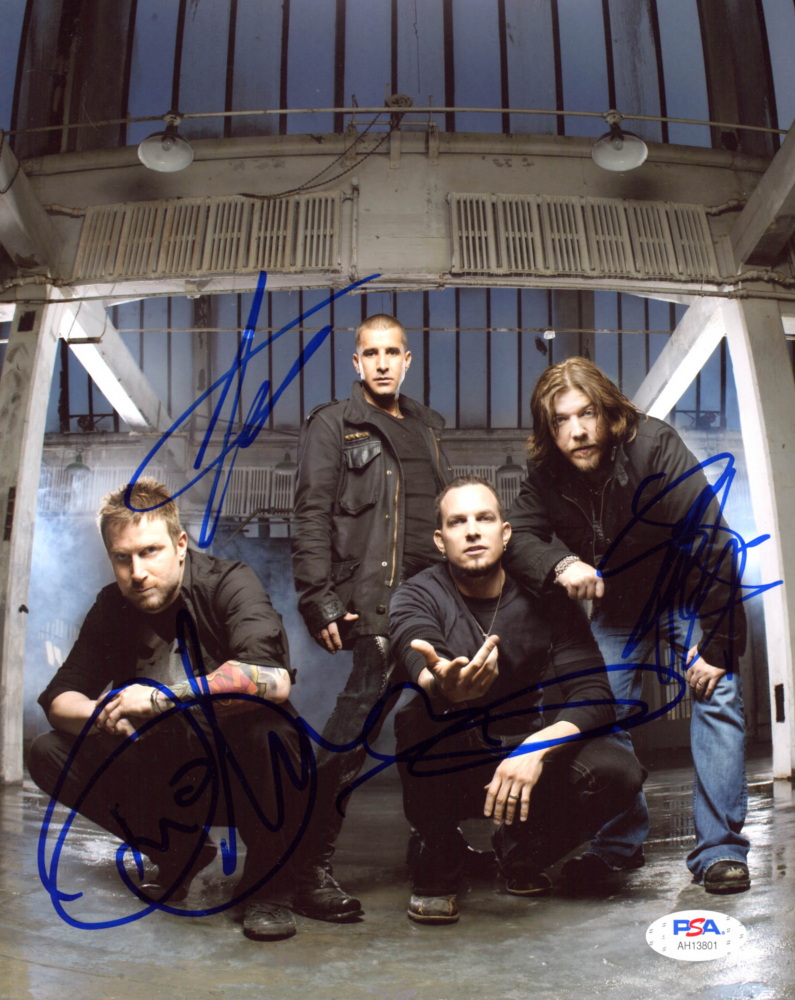 "Creed" 8x10 Photo Band-Signed by (4) with Scott Stapp, Mark Tremonti ...