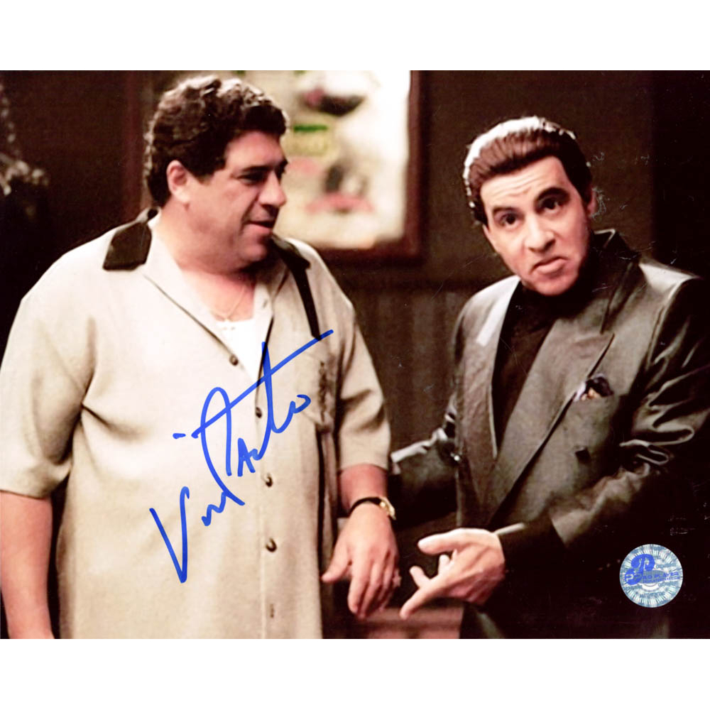 Vincent Pastore Signed "The Sopranos" 8x10 Photo (Pro Player Hologram ...