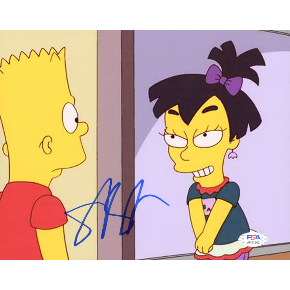 Sarah Silverman Signed "The Simpsons" 8x10 Photo (PSA Hologram ...