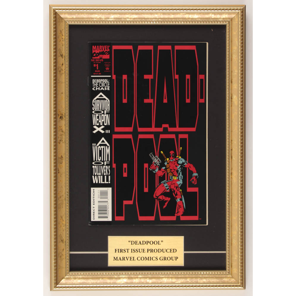 Vintage 1993 "Deadpool" Issue #1 Marvel 11.5x16.5 Custom Framed First ...