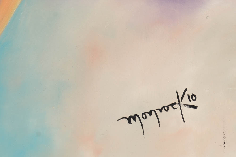 Hector Monroy "The Turtles" 24x32 Original Oil Painting on Masonite (PA ...