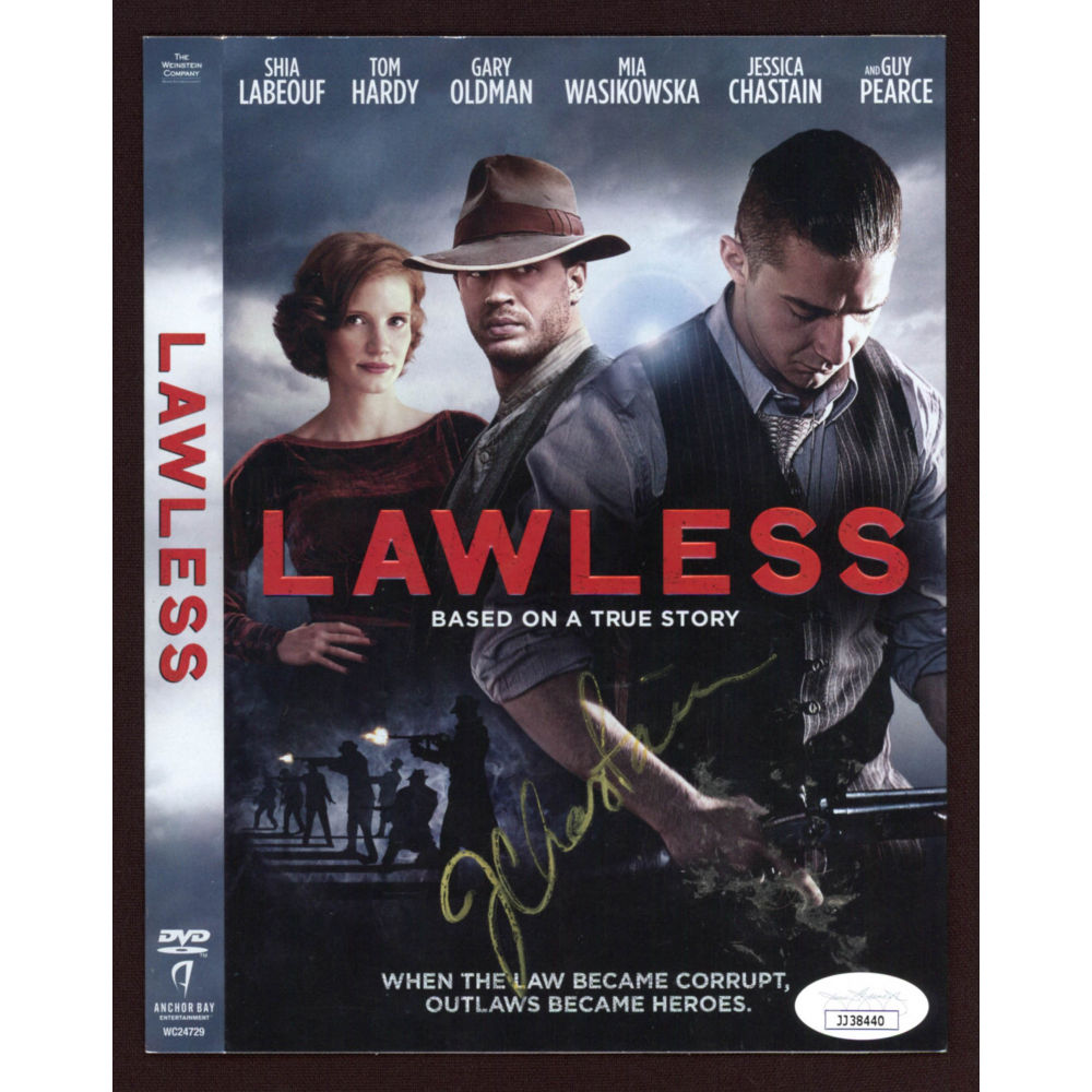 Jessica Chastain Signed "Lawless" DVD Cover (JSA COA) | Pristine Auction