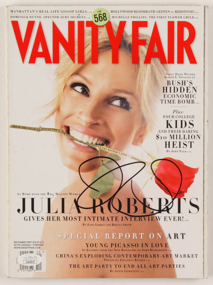 Julia Roberts Signed 2007 Vanity Fair Magazine (JSA COA) | Pristine Auction