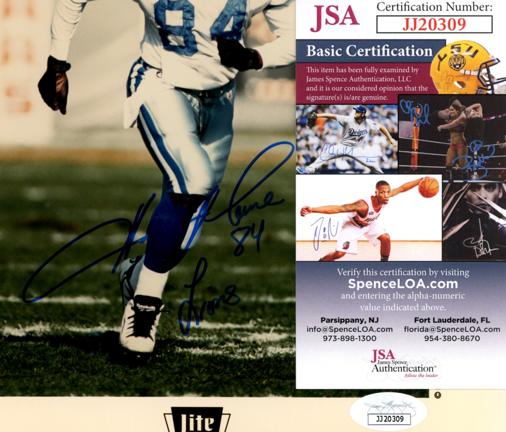 Herman Moore Signed Lions 8x10 Photo Inscribed "Lions!" (JSA COA ...
