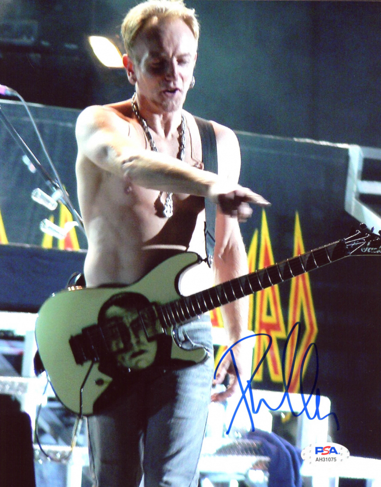 Phil Collen Signed 8x10 Photo (PSA Hologram) | Pristine Auction