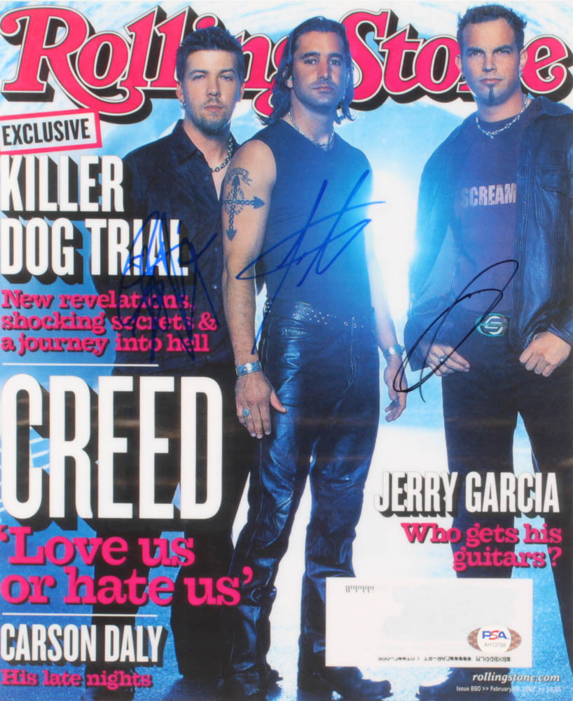 Mark Tremonti, Brian Marshall & Scott Phillips Signed Creed 11x14 Photo ...