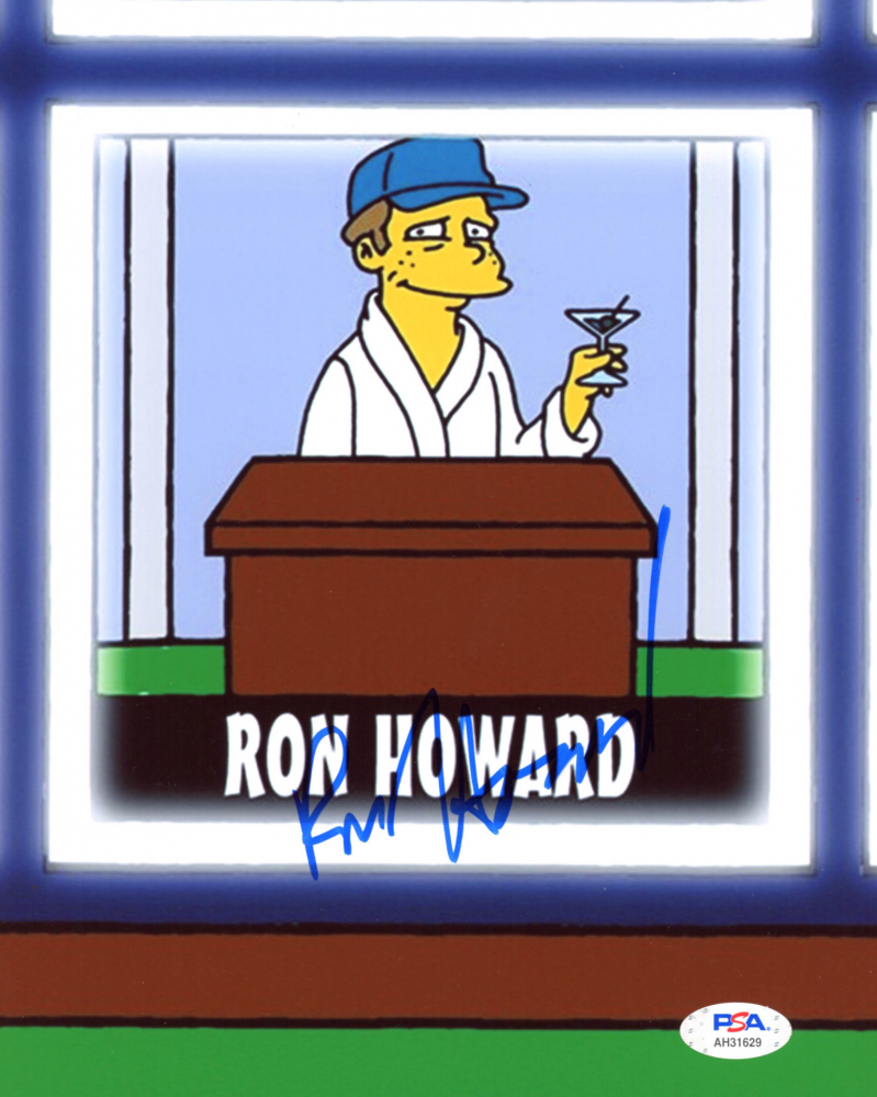 Ron Howard Signed "The Simpsons" 8x10 Photo (PSA COA) | Pristine Auction