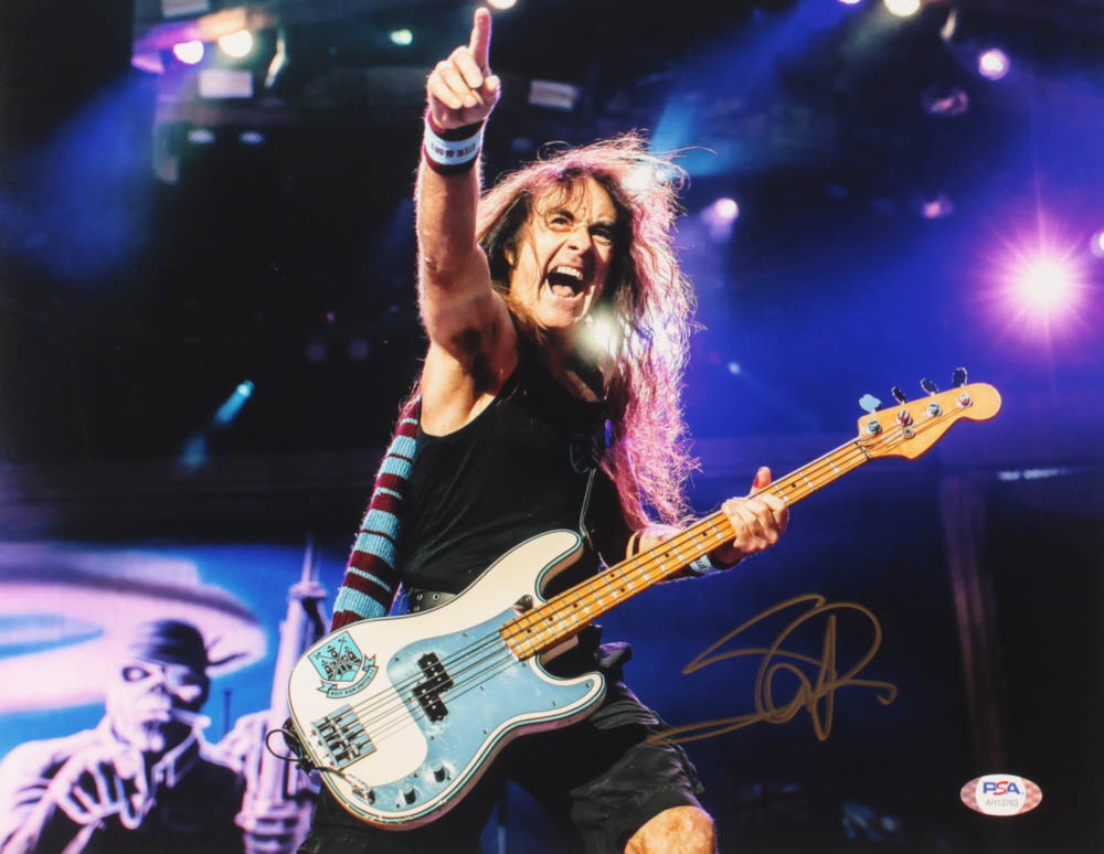 Steve Harris Signed 11x14 Photo (PSA COA) | Pristine Auction