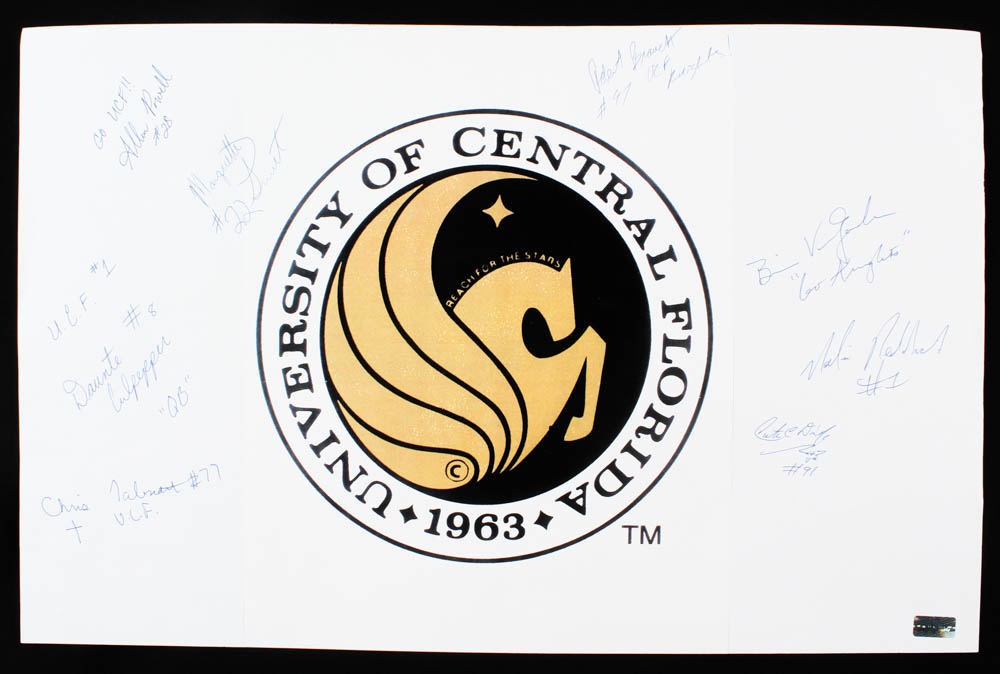 UCF Knights 11x17 Team Poster Signed by (8) with Daunte Culpepper ...