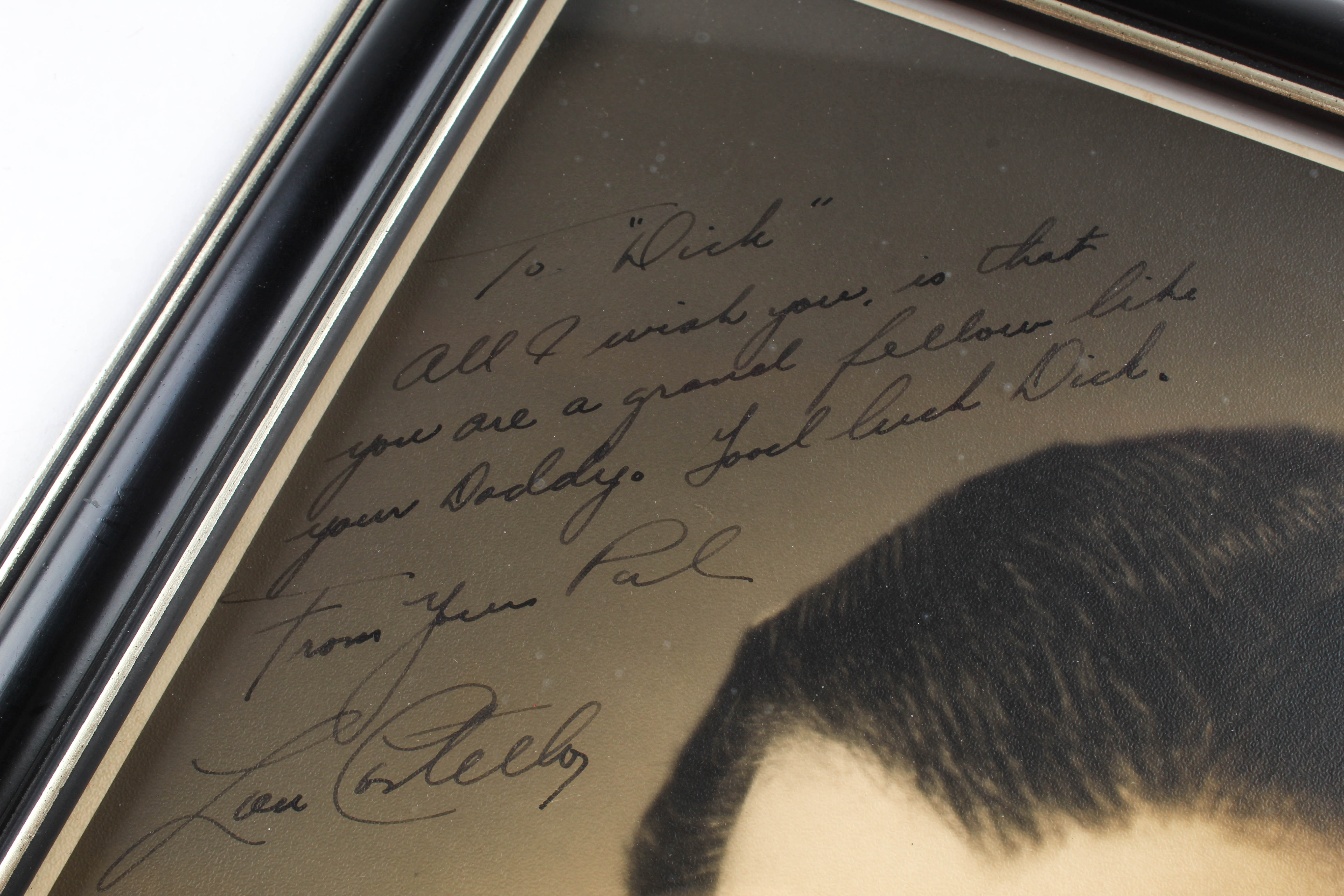 Lou Costello Signed 13x16 Custom Framed Photo Display with Extensive ...