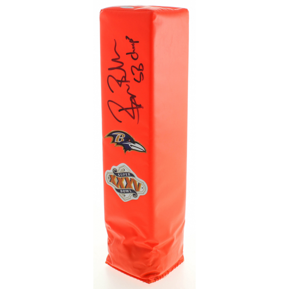 Brian Billick Signed Ravens Super Bowl XXXV Logo Full-Size Pylon ...