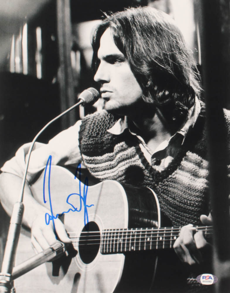 James Taylor Signed 11x14 Photo (PSA COA) | Pristine Auction