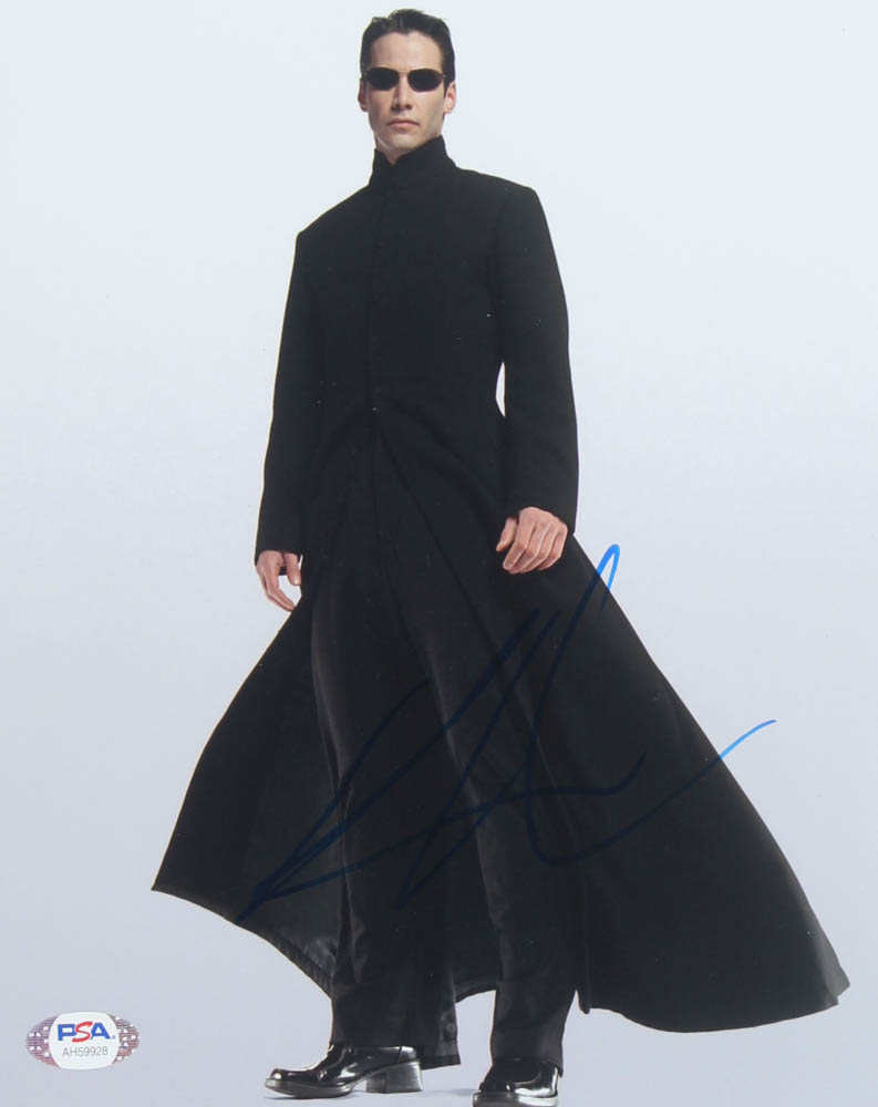 Keanu Reeves Signed "The Matrix" 8x10 Photo (PSA COA) | Pristine Auction