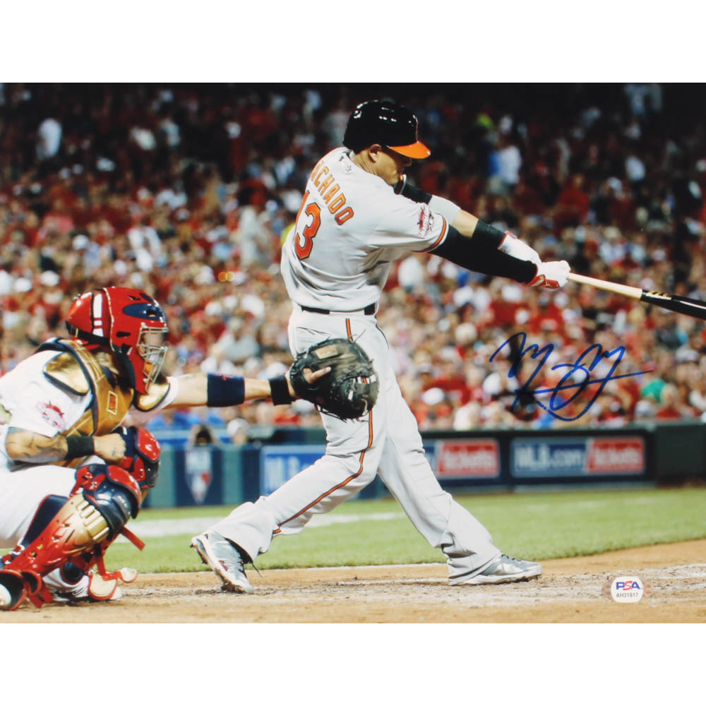 Manny Machado Signed Orioles 11x14 Photo (PSA COA) | Pristine Auction