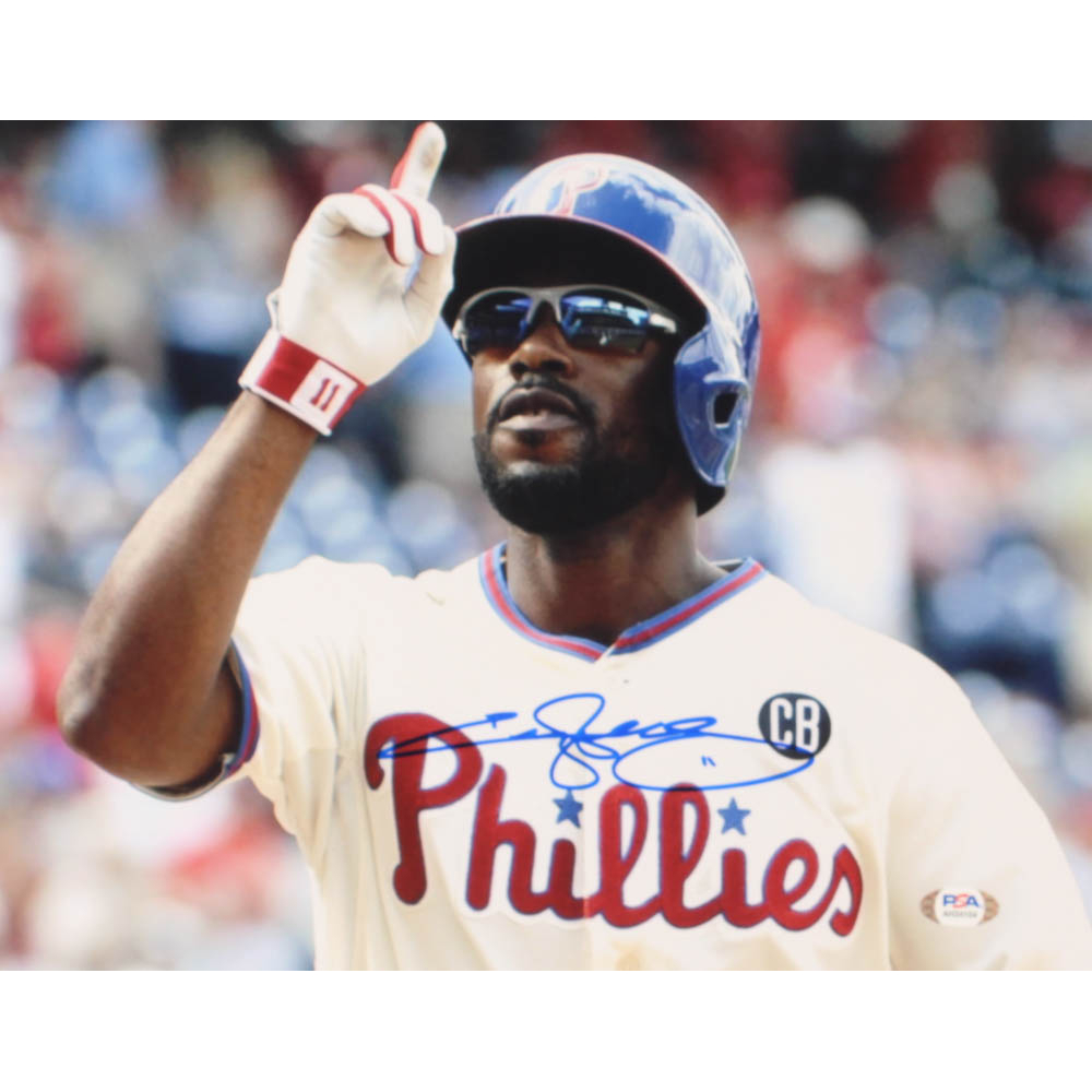 Jimmy Rollins Signed Phillies 11x14 Photo (PSA COA) | Pristine Auction