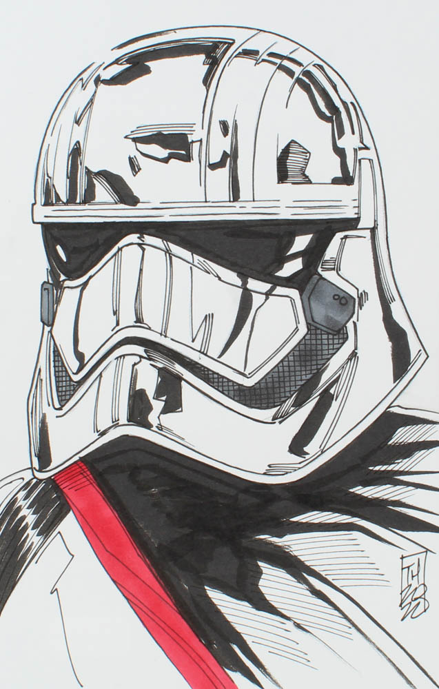 Tom Hodges - Captain Phasma - "Star Wars" - Signed ORIGINAL 5.5" x 8.5 ...