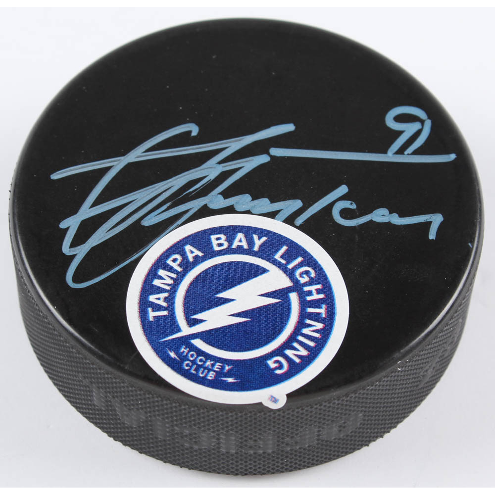 Steven Stamkos Signed Lightning Logo Hockey Puck (JSA COA) | Pristine ...