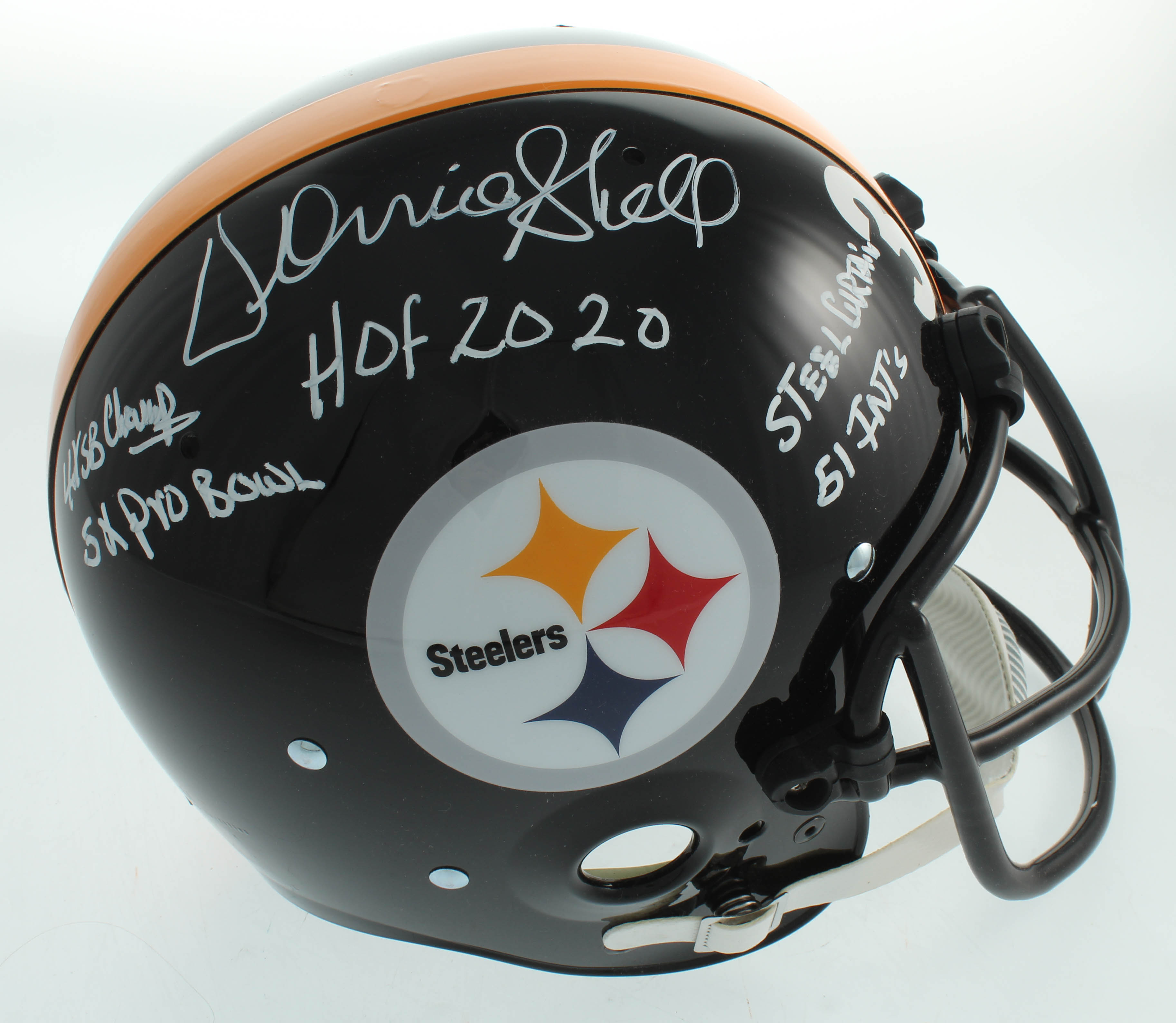 Donnie Shell Signed Steelers Full-Size Helmet with Multiple ...