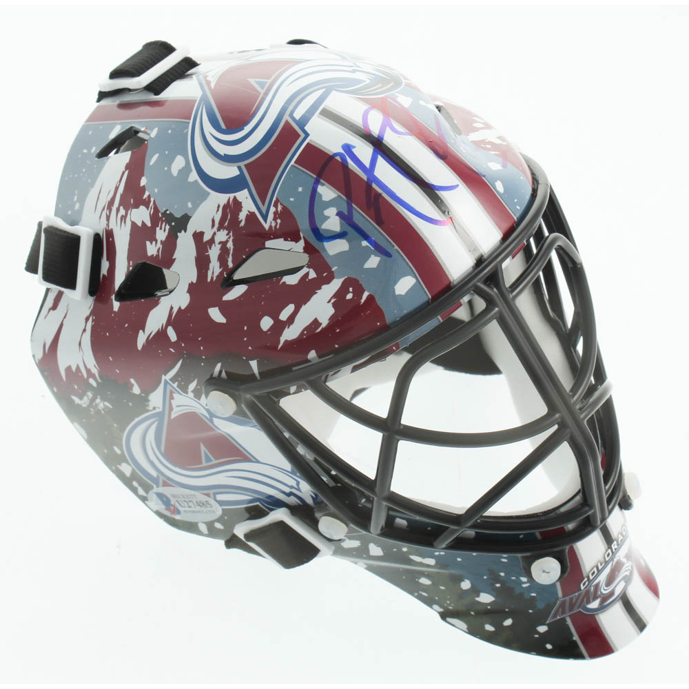 Patrick Roy Signed Avalanche Mini Goalie Mask (Beckett Hologram ...