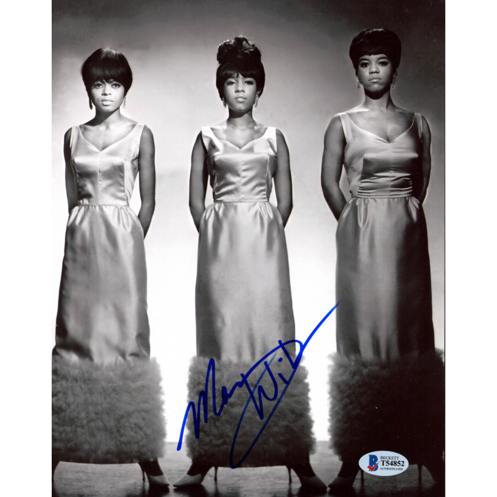 Mary Wilson Signed The Supremes 8x10 Photo (Beckett Hologram ...