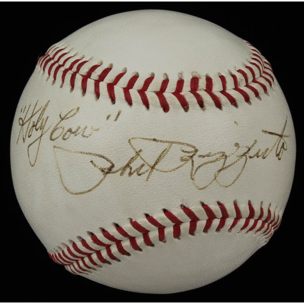 Phil Rizzuto Signed Baseball Inscribed "Holy Cow" (PSA COA) | Pristine ...