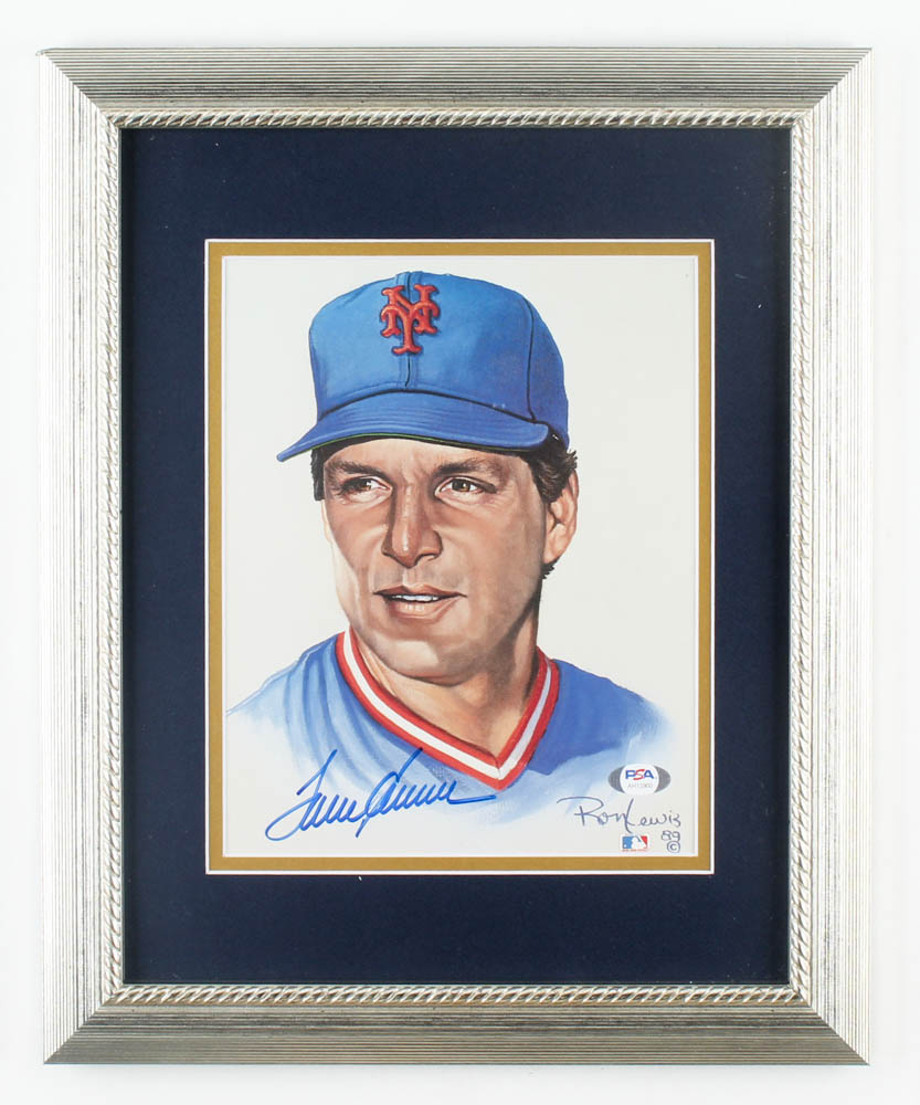 Tom Seaver Signed Mets 13x16 Custom Framed Print Display (PSA COA ...