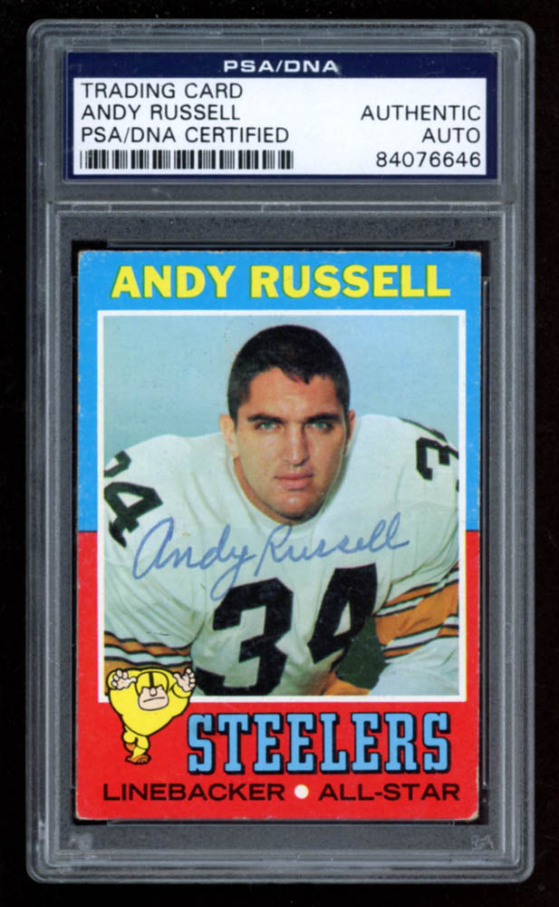 Andy Russell Signed 1971 Topps #132 (PSA Encapsulated) | Pristine Auction