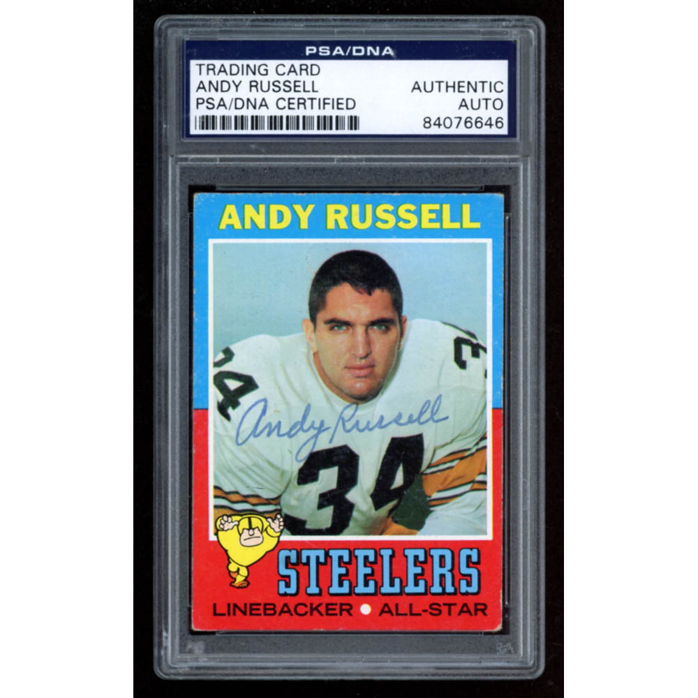 Andy Russell Signed 1971 Topps #132 (PSA Encapsulated) | Pristine Auction