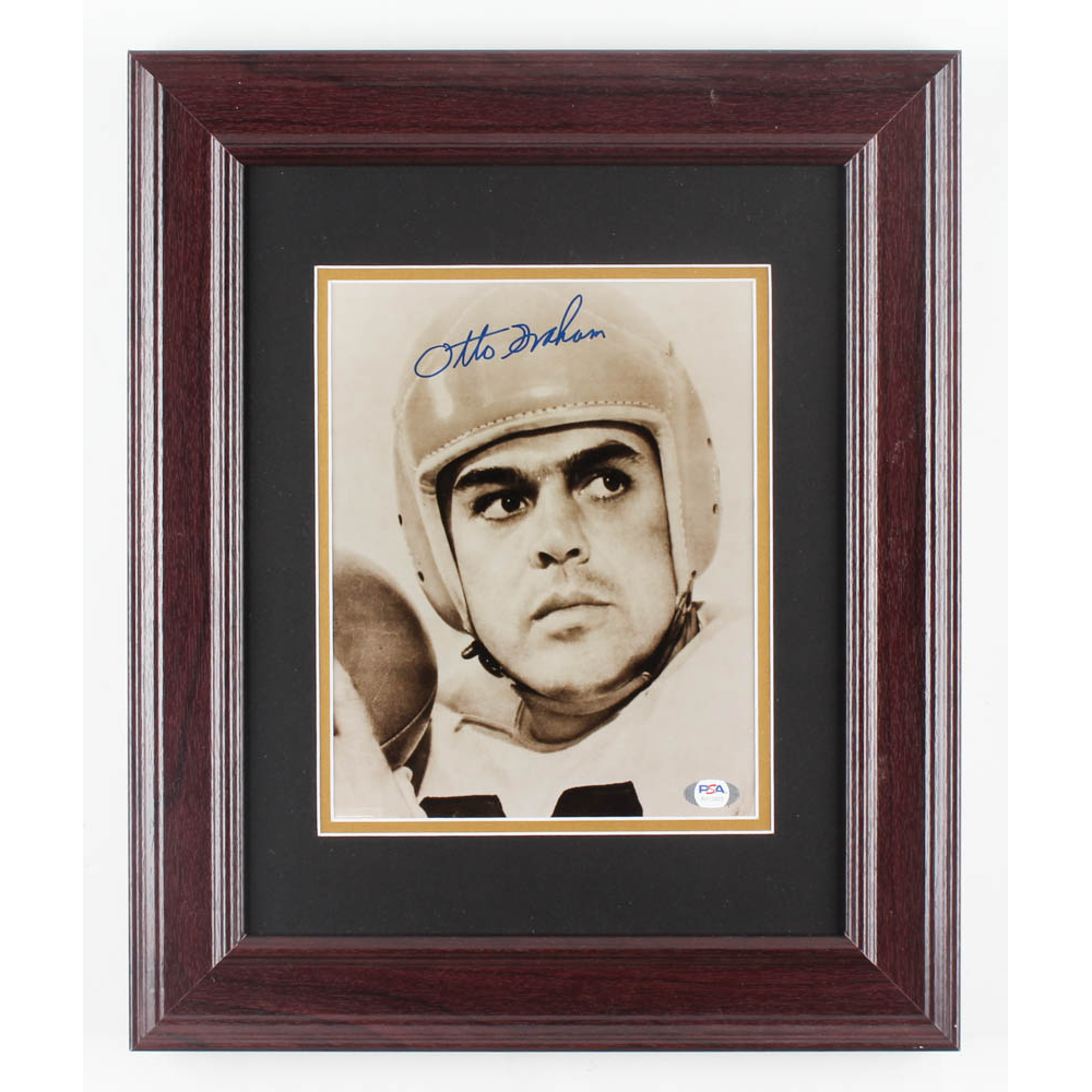 Otto Graham Signed Browns 15x18 Custom Framed Photo Display (PSA COA ...